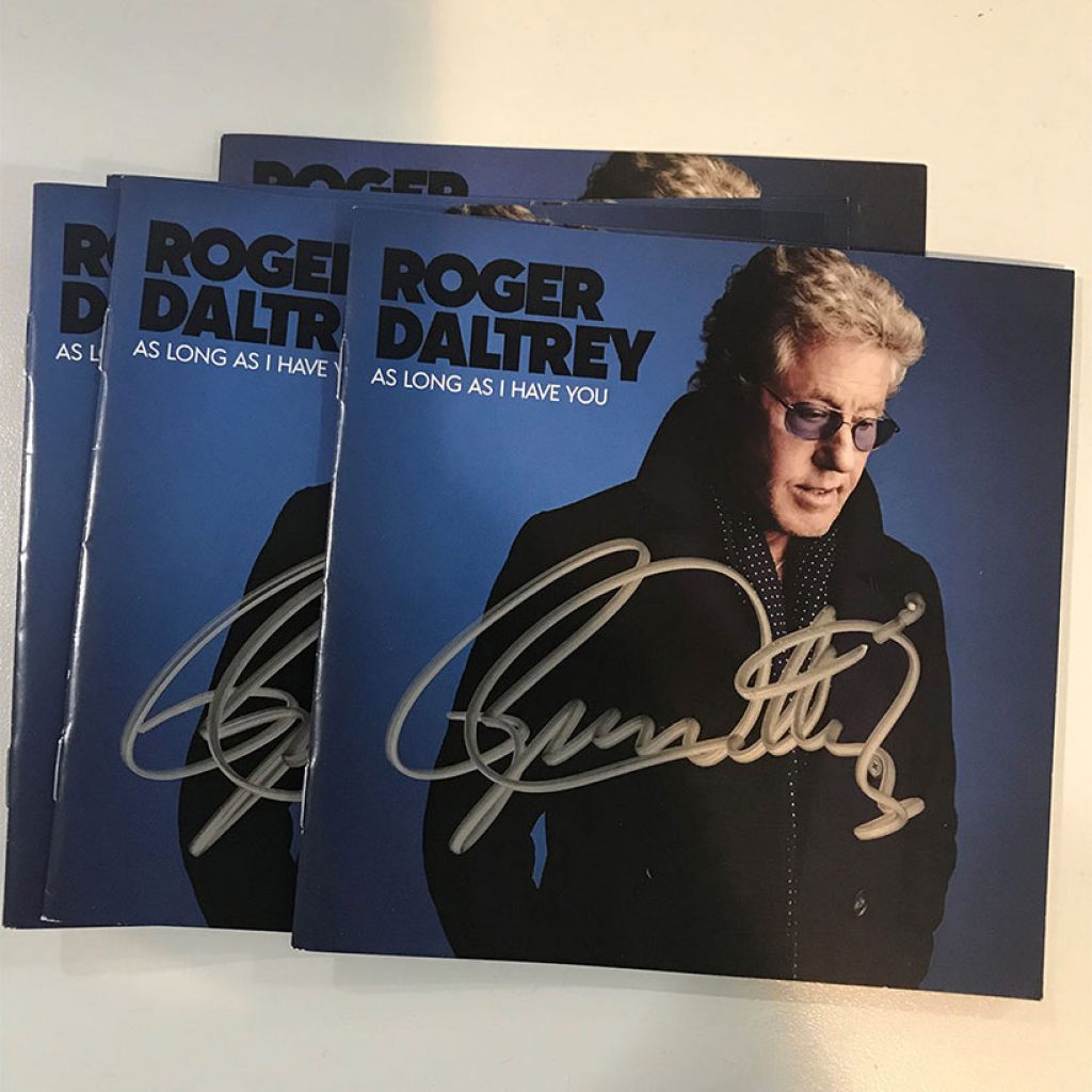 Signed Roger Daltrey Albums Raise Money For Teenage Cancer Trust