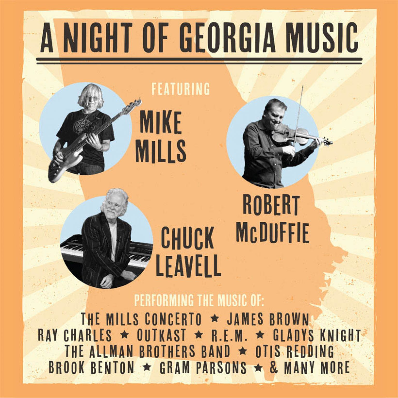 R.E.M.’s Mike Mills, Chuck Leavell Honour Georgia Musicians