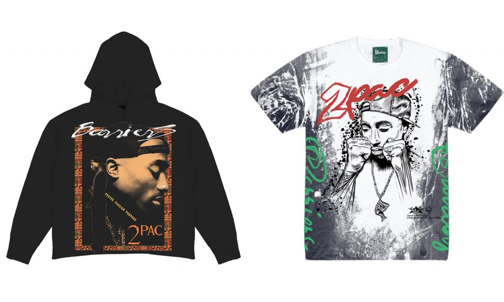 Barriers Teams Up With Tupac Shakur Estate For Clothing Line
